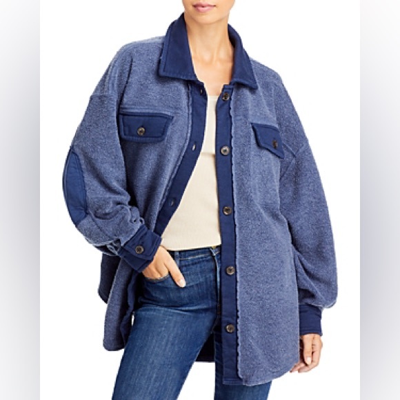 Free People | Jackets & Coats | Free People Ruby Jacket In Indigo M H ...